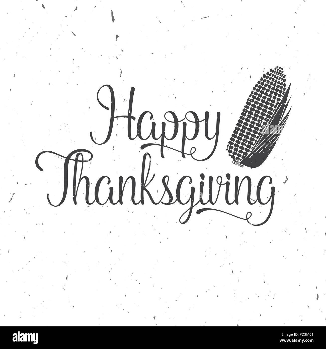 Happy Thanksgiving Banner Printable Black And White