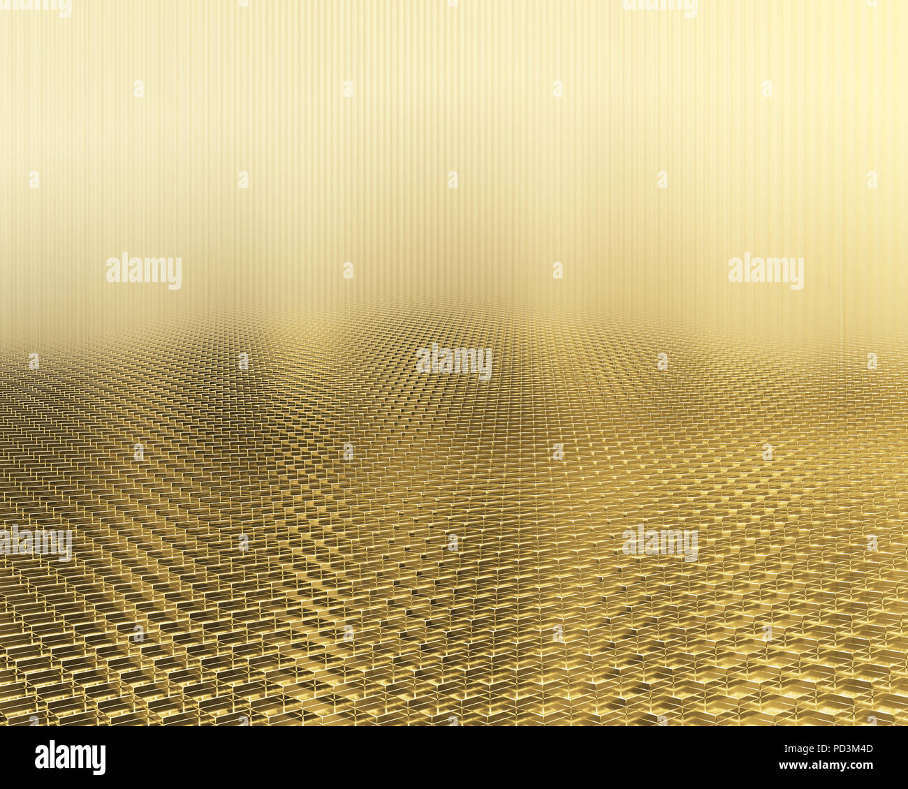 Abstract background cubic gold bars. 3d illustration Stock Photo - Alamy