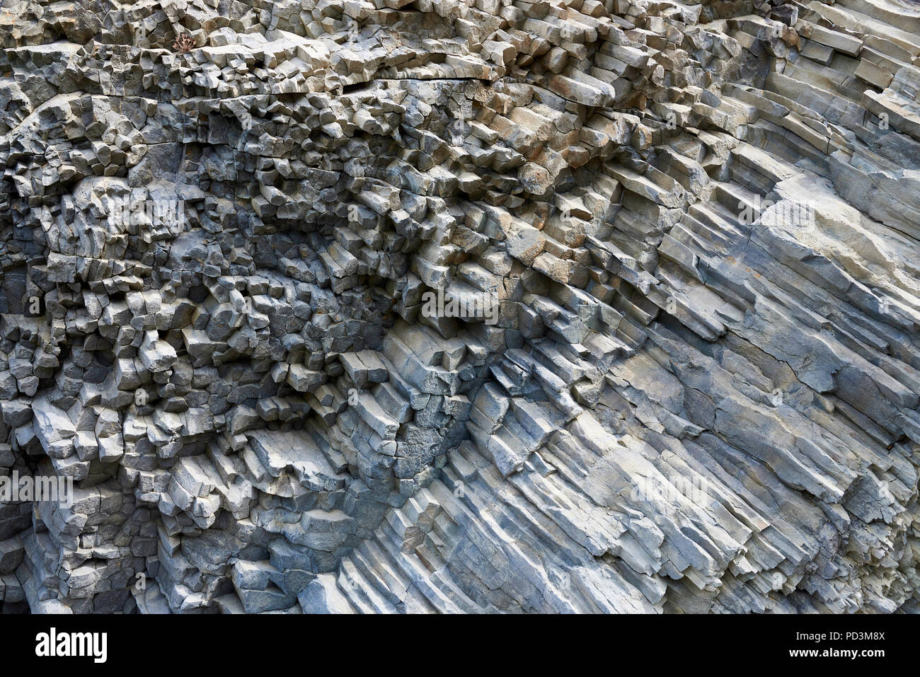Background texture of the petrified volcanic lava on the coast Stock ...