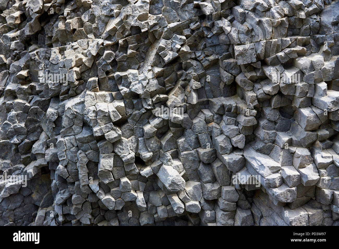Background texture of the petrified volcanic lava on the coast Stock ...