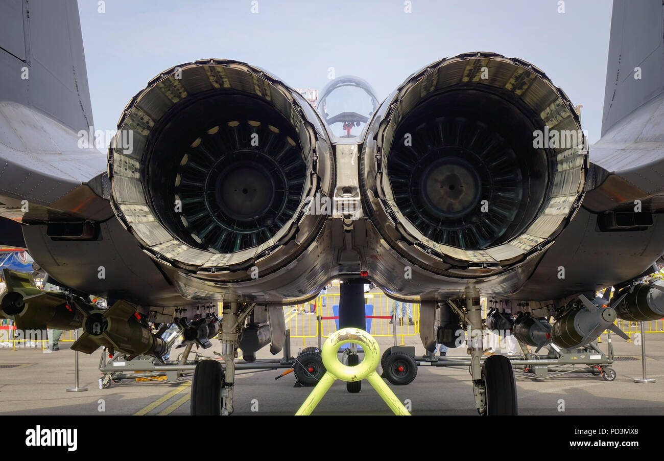 Singapore - Feb 10, 2018. A McDonnell Douglas F-15SG Strike Eagle ...