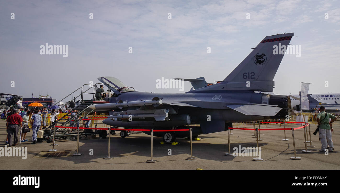 Singapore - Feb 10, 2018. A McDonnell Douglas F-15SG Strike Eagle ...