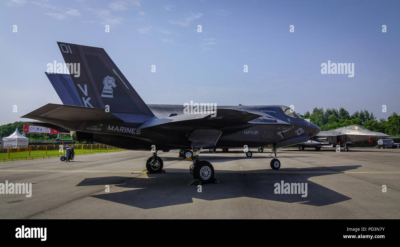 Singapore - Feb 10, 2018. A Lockheed Martin F-35 Lightning II aircraft ...