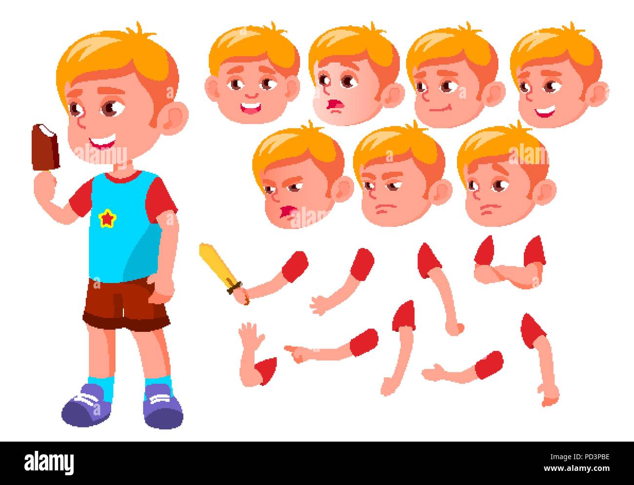 Boy, Child, Kid, Teen Vector. Leisure. Educational, Study. Face ...