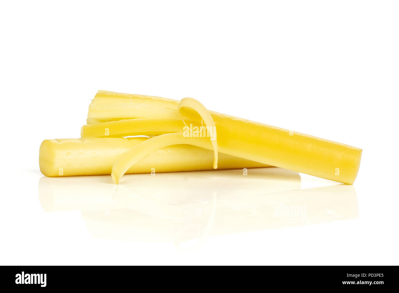 Group of two whole smoked slovak string cheese stick thick shreds ...