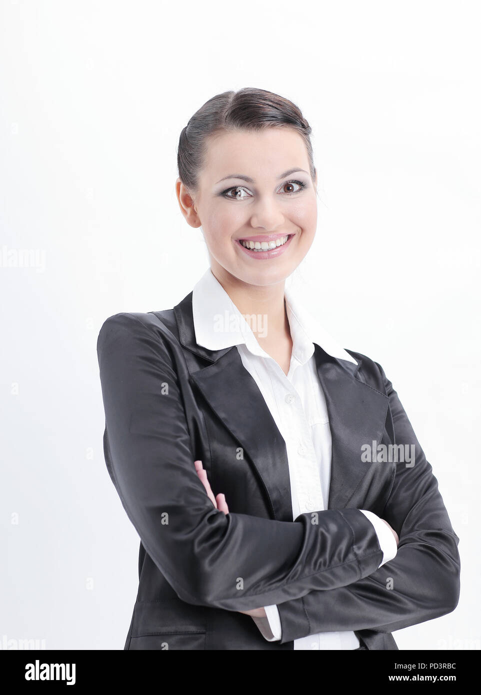 Executive business woman.isolated on white Stock Photo - Alamy