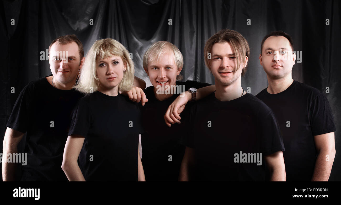 closeup.portrait of the musical group of students Stock Photo - Alamy