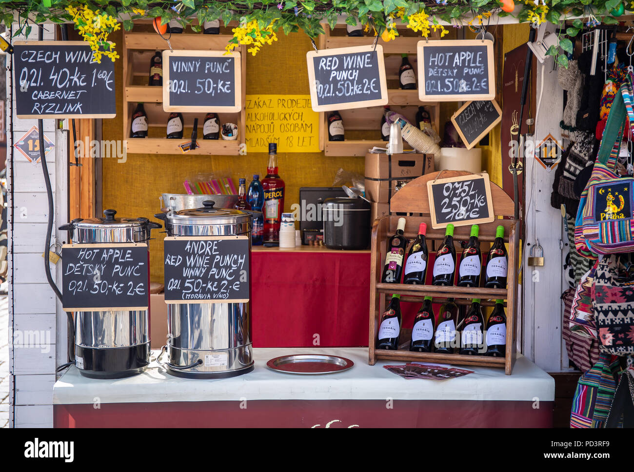 Traditional czech drinks Stock Photo - Alamy
