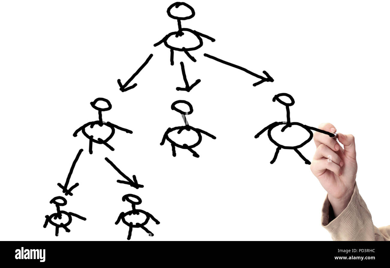 Businessman draws a graph. Isolated on a white background Stock Photo ...