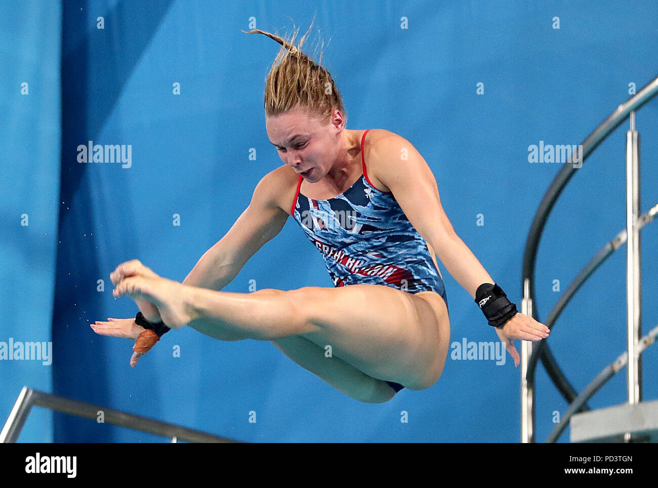 Great Britain's Robyn Birch on the 10m Platform during the Mixed Team ...