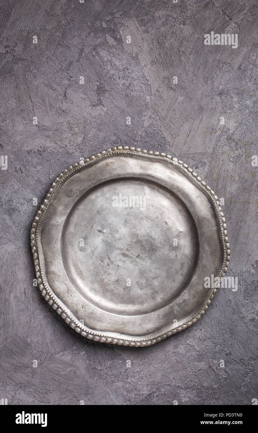 Vintage metal plate Stock Photo - Alamy