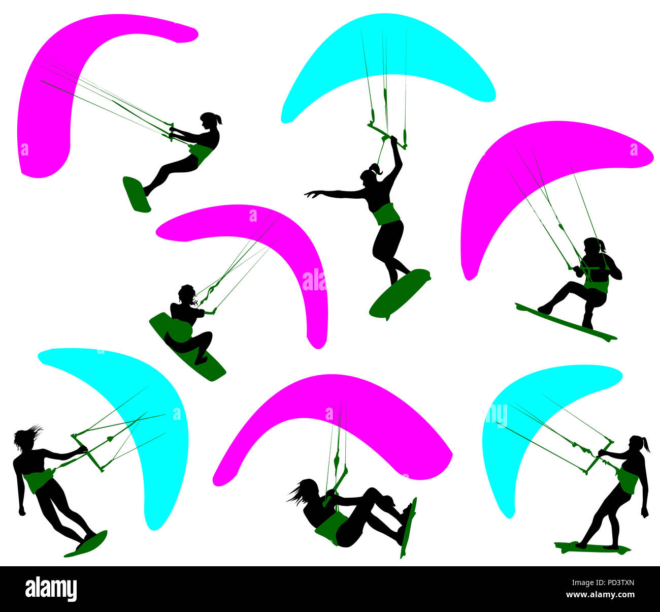 Women kite surfer hi-res stock photography and images - Alamy