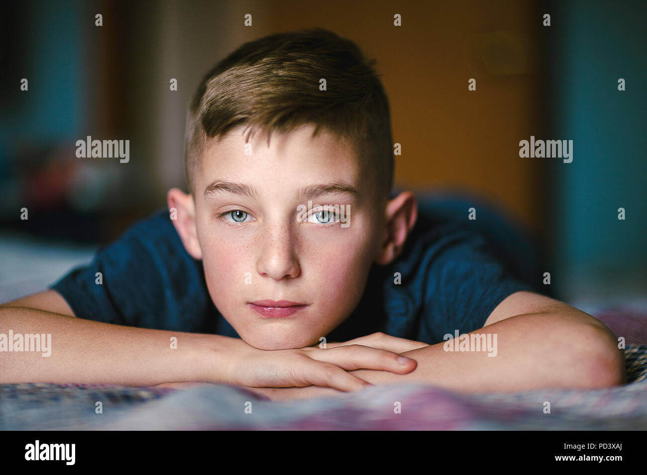 Portrait of boy Stock Photo - Alamy