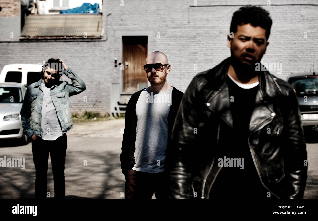 Australian indie rock band The Temper Trap (Belgium, 19/04/2012 Stock ...