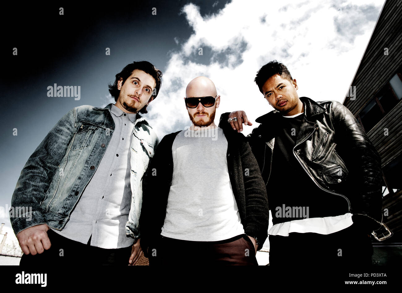 Australian indie rock band The Temper Trap (Belgium, 19/04/2012 Stock ...