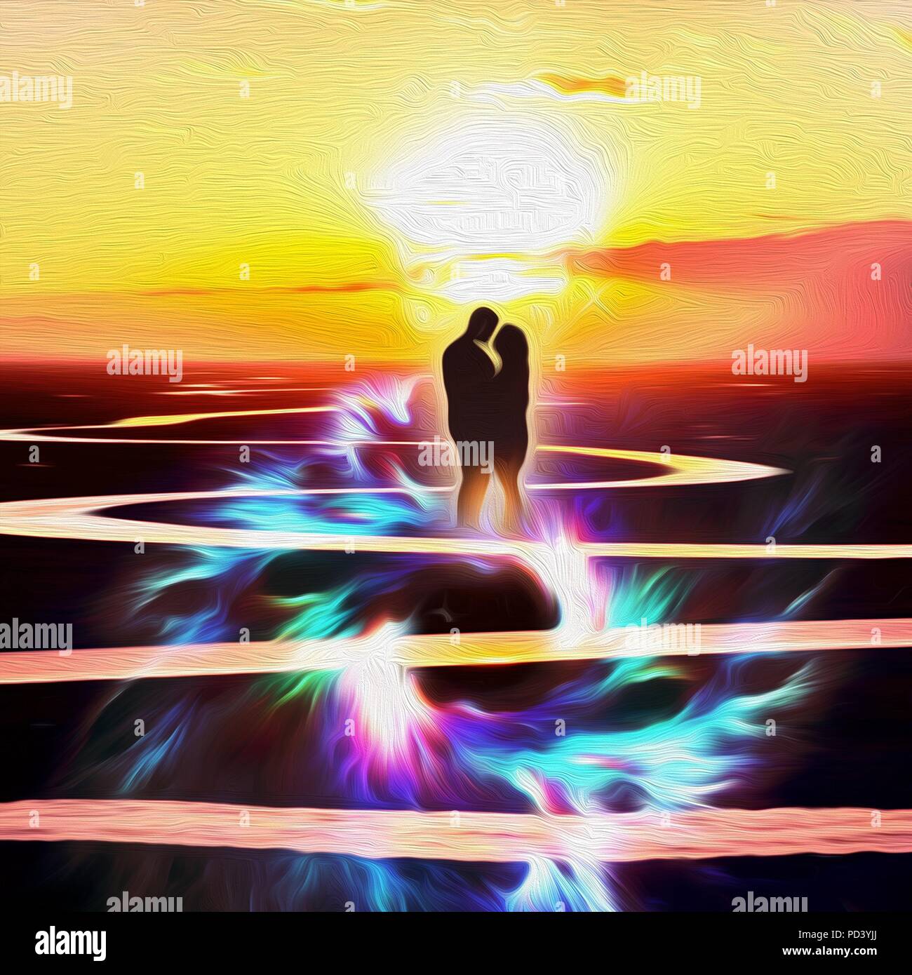 Love embrace of the universe hi-res stock photography and images - Alamy