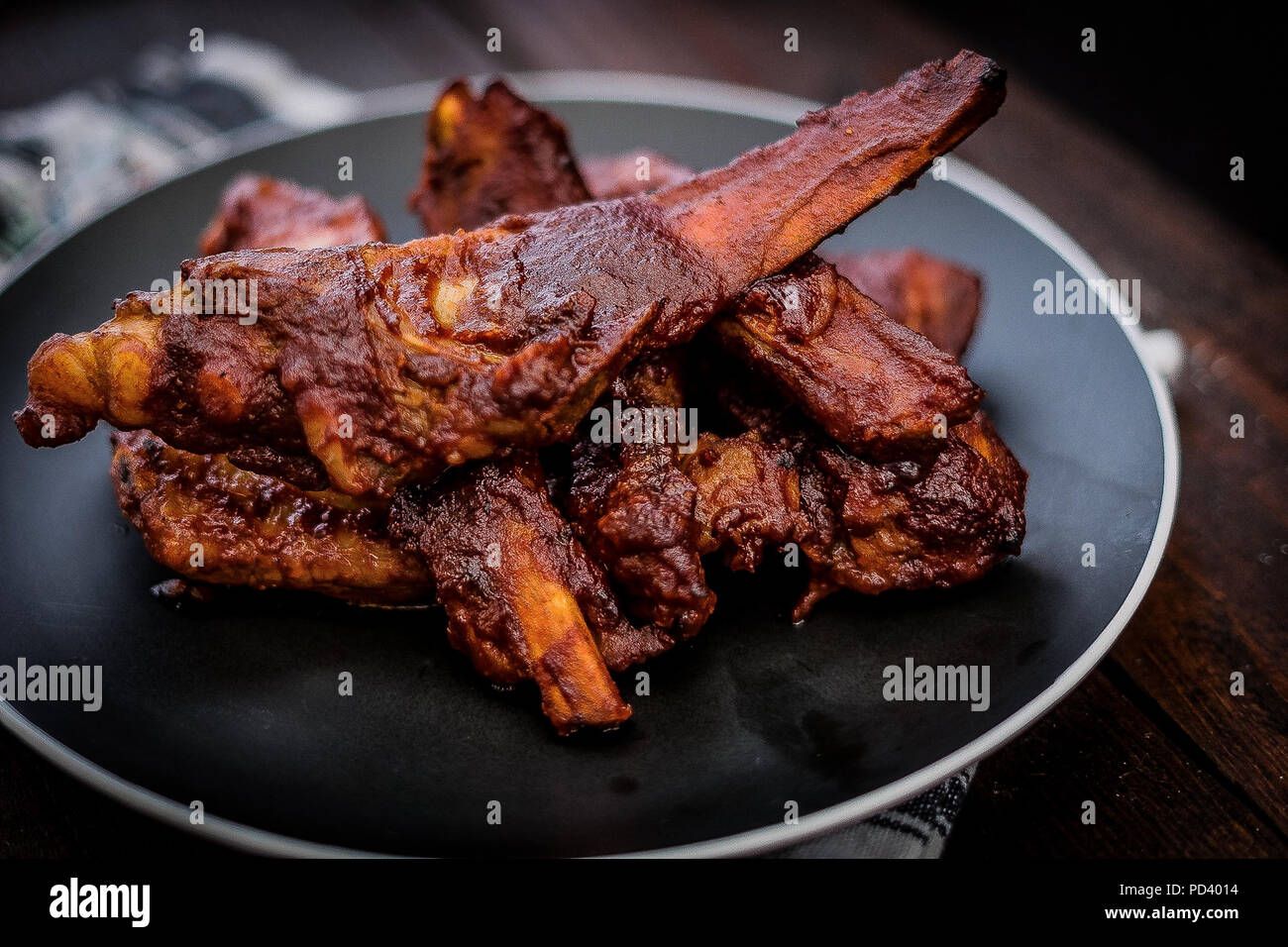 Rack pork ribs hi-res stock photography and images - Alamy