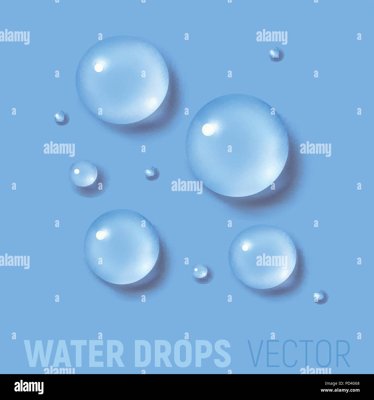 Drops of water vector illustration Stock Vector Image & Art - Alamy