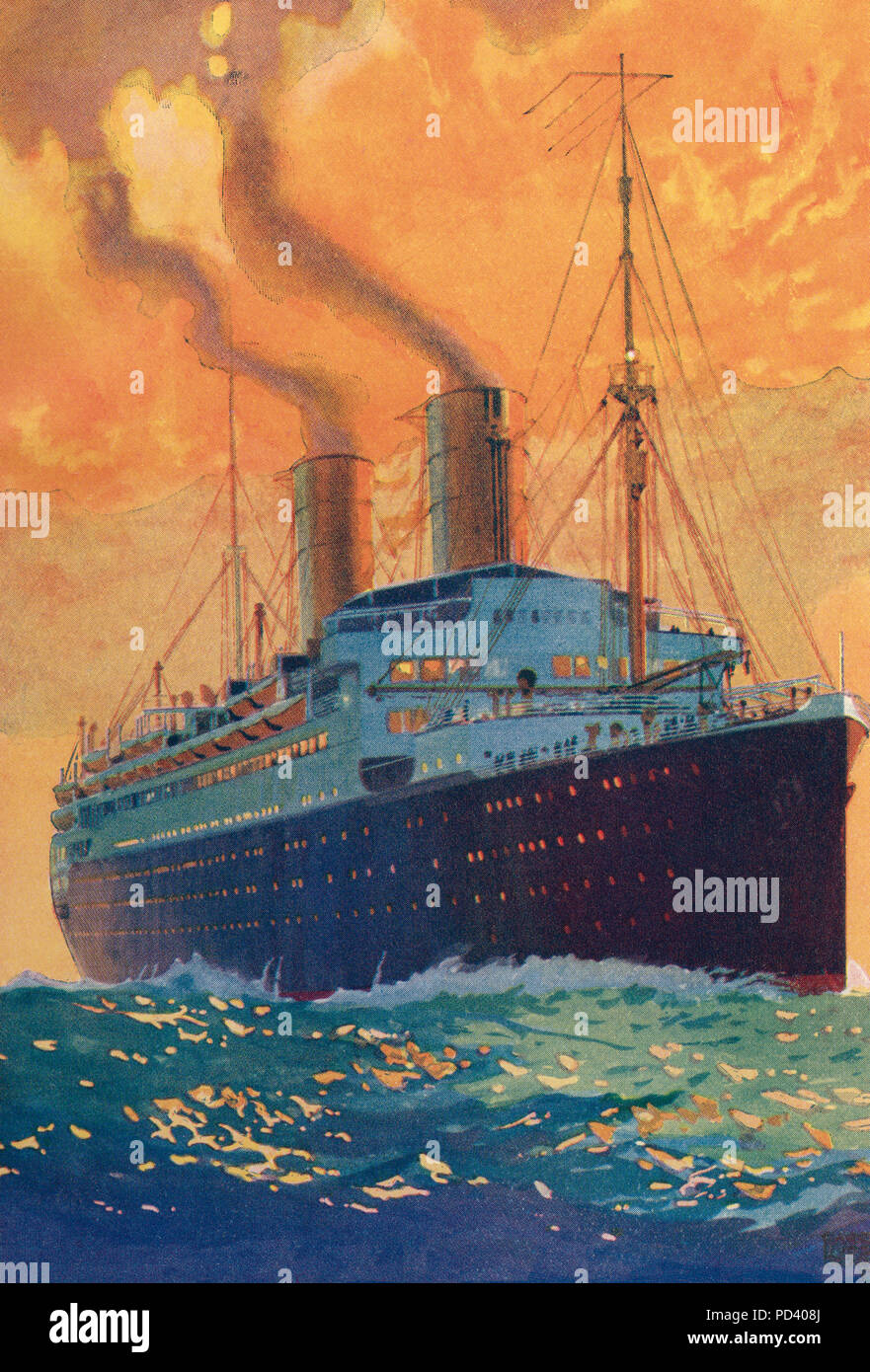 Ocean liner 1920s hi-res stock photography and images - Alamy