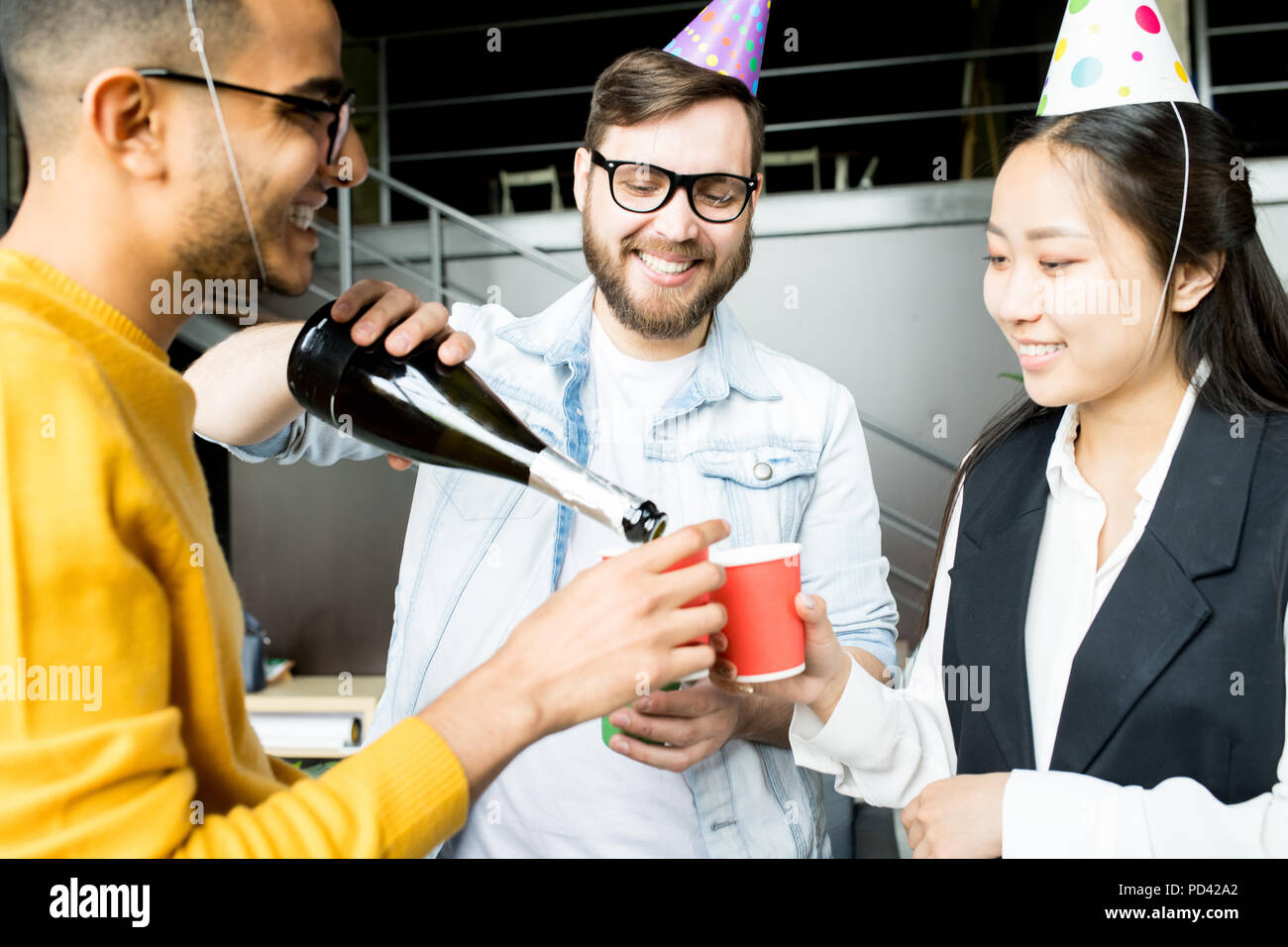 Party in Office Stock Photo - Alamy
