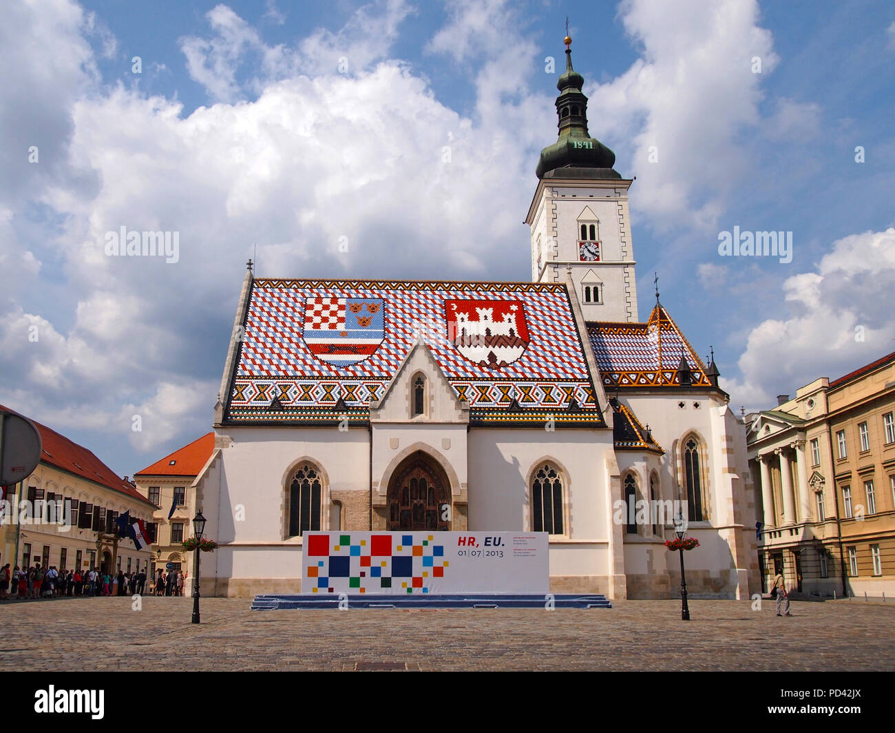 Zagreb church marks hi-res stock photography and images - Alamy