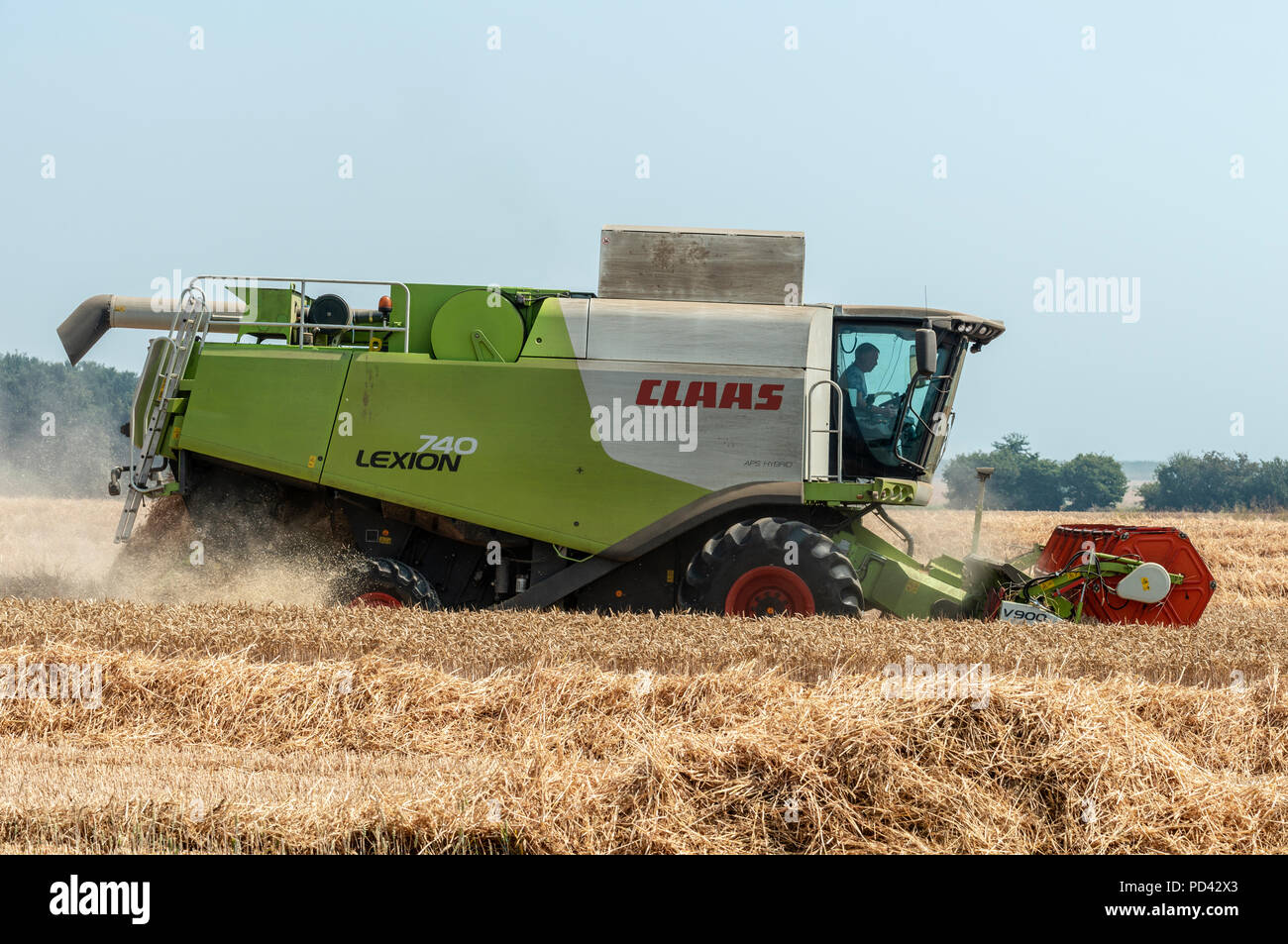 Class Lexion 740 combiner harvester Stock Photo - Alamy