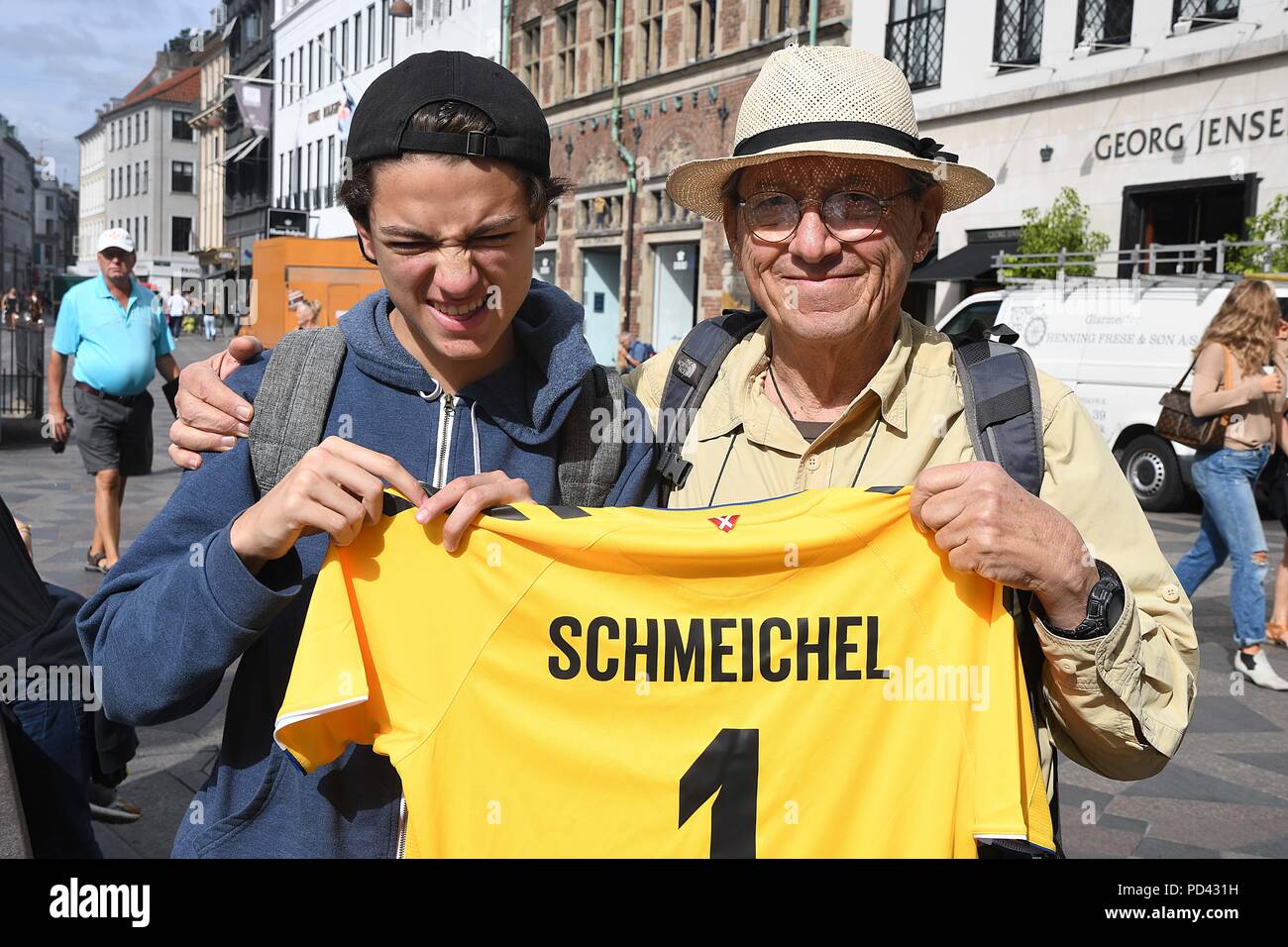 Copenhagen/Denmark 06.August 2018 Football sports Mexican grand father ...