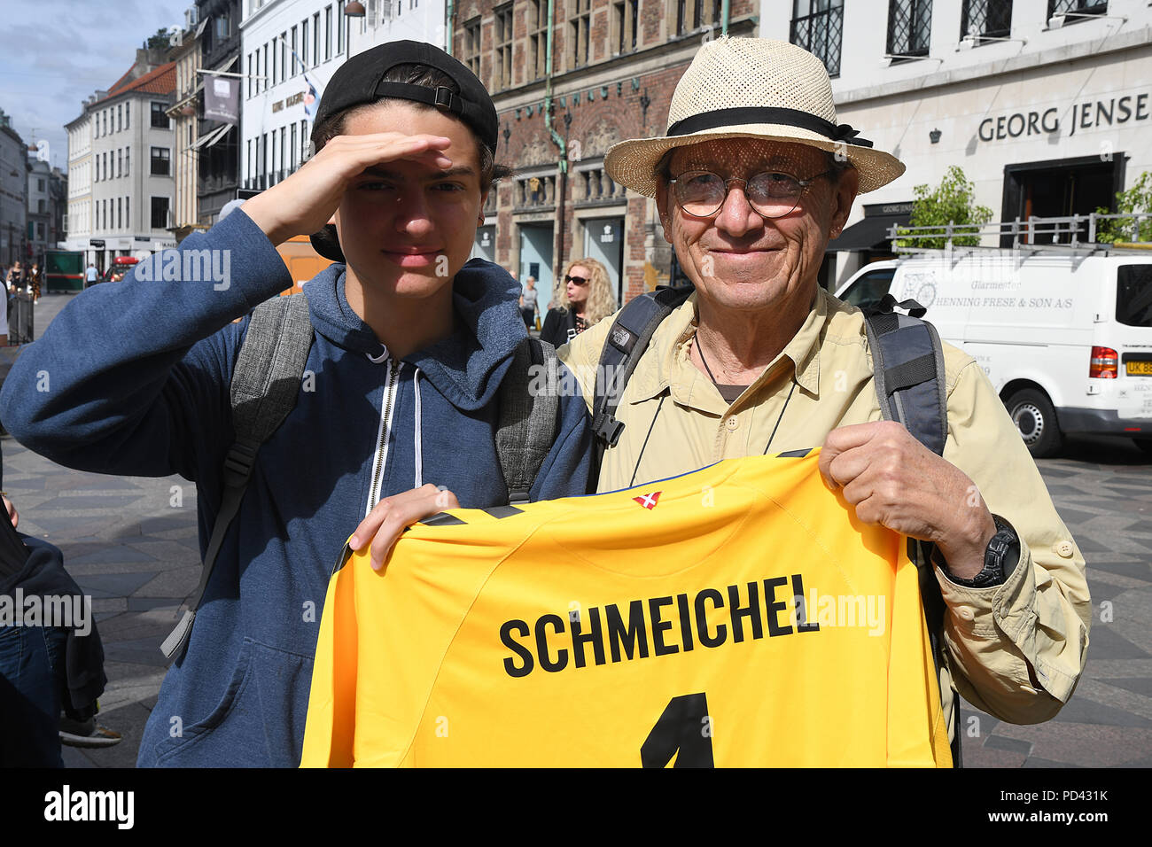 Copenhagen/Denmark 06.August 2018 Football sports Mexican grand father ...