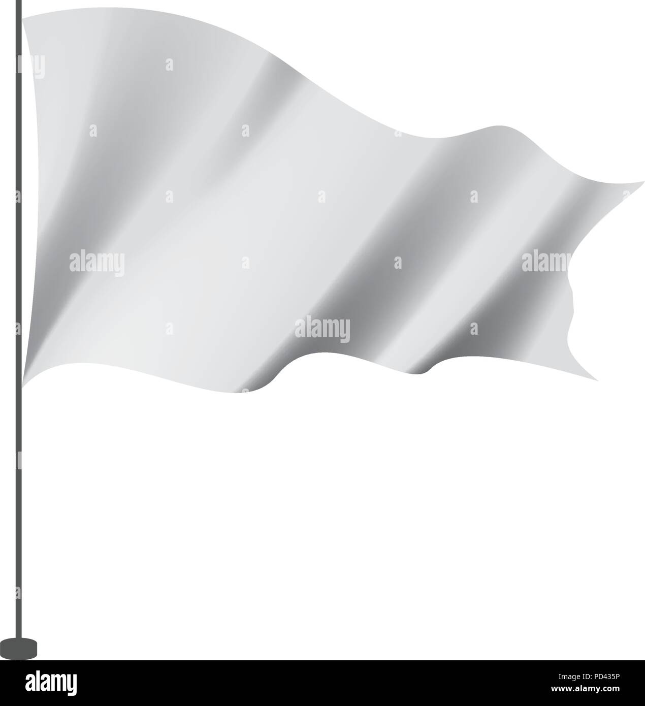 Waving the white flag on a white background Stock Vector Image & Art ...
