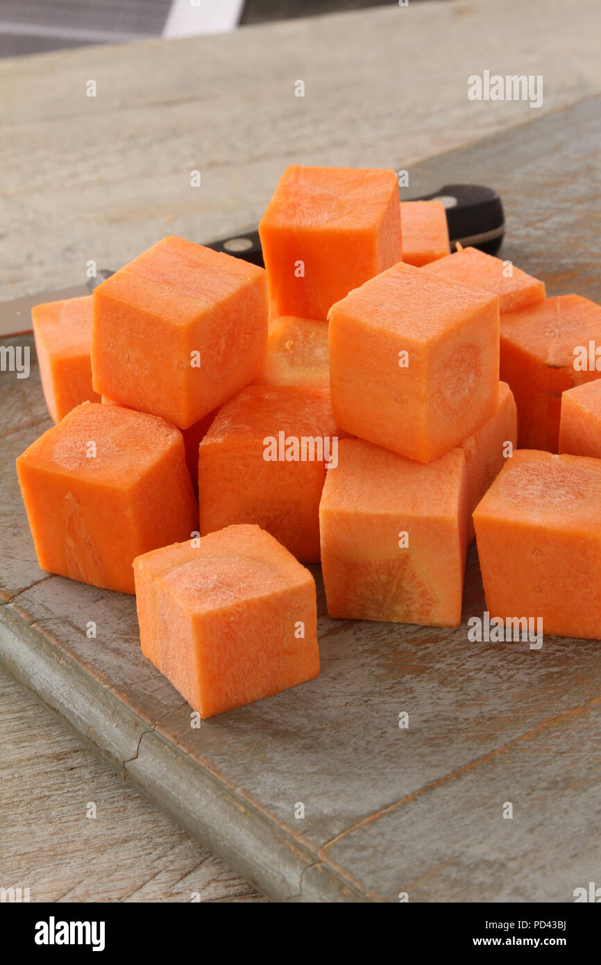 preparing fresh carrots Stock Photo - Alamy