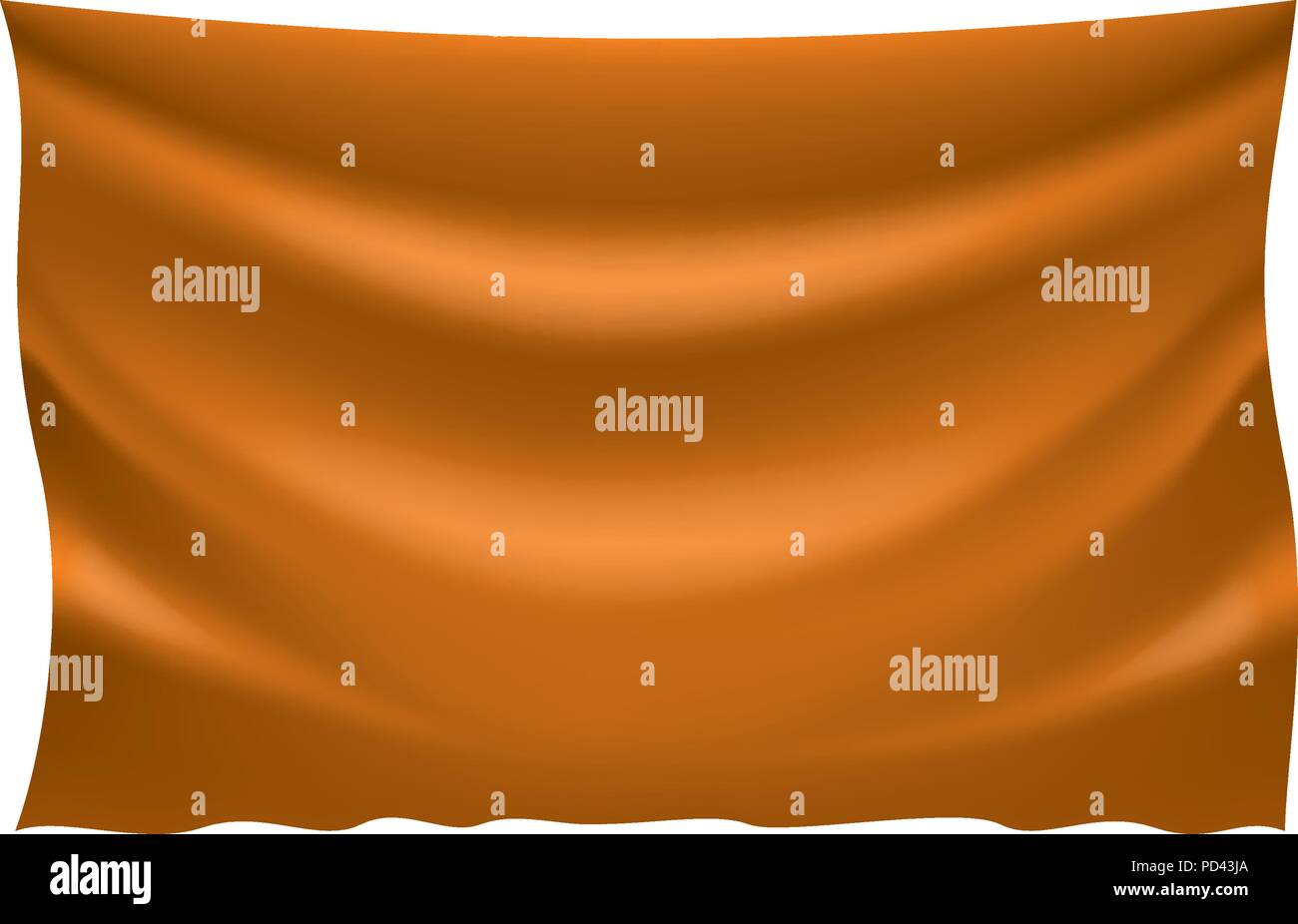 Waving the orange flag on a white background Stock Vector Image & Art ...