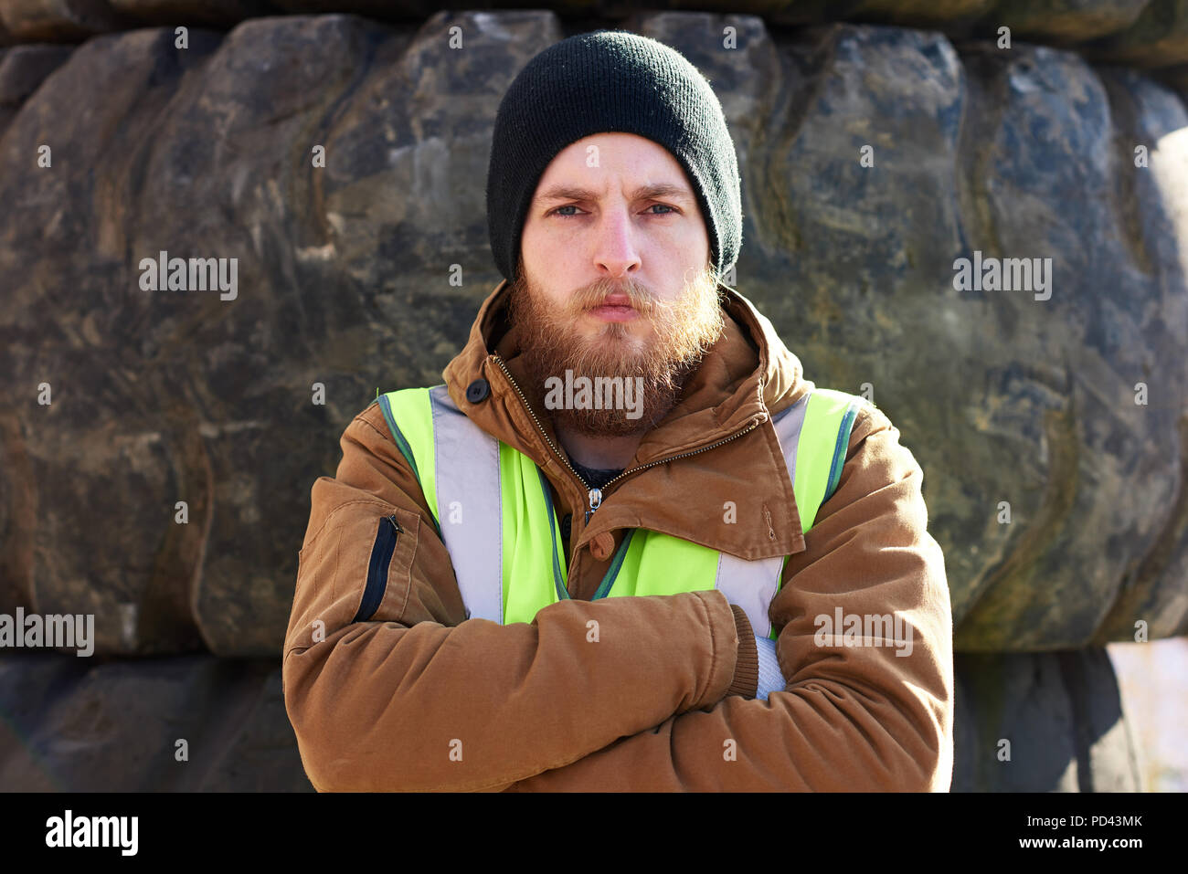 Bearded worker hard worker hi-res stock photography and images - Alamy