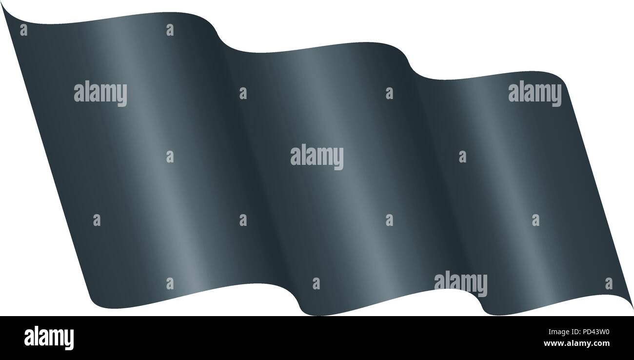 Waving the black flag on a white background Stock Vector Image & Art ...