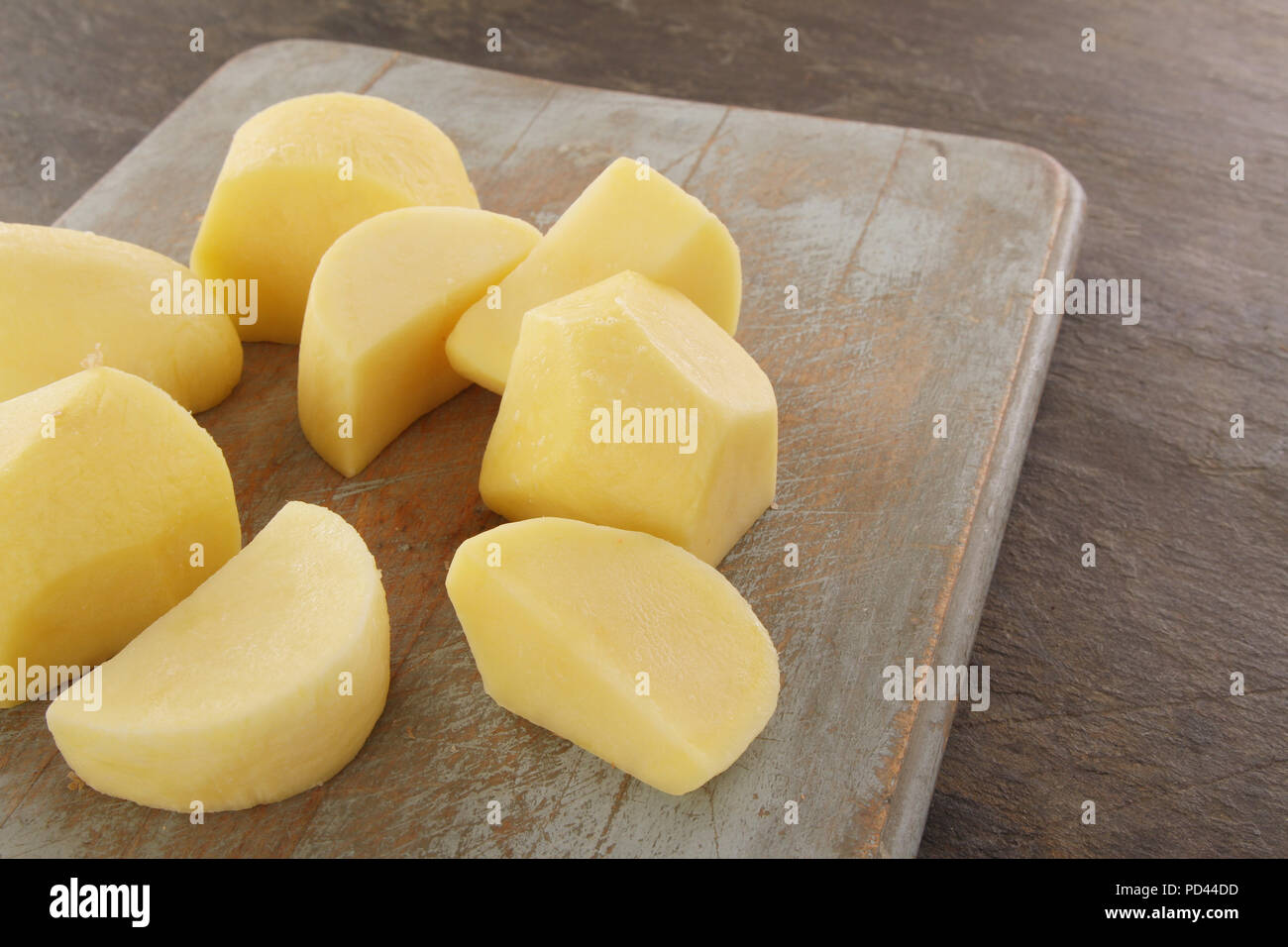 preparing fresh potatoes Stock Photo - Alamy
