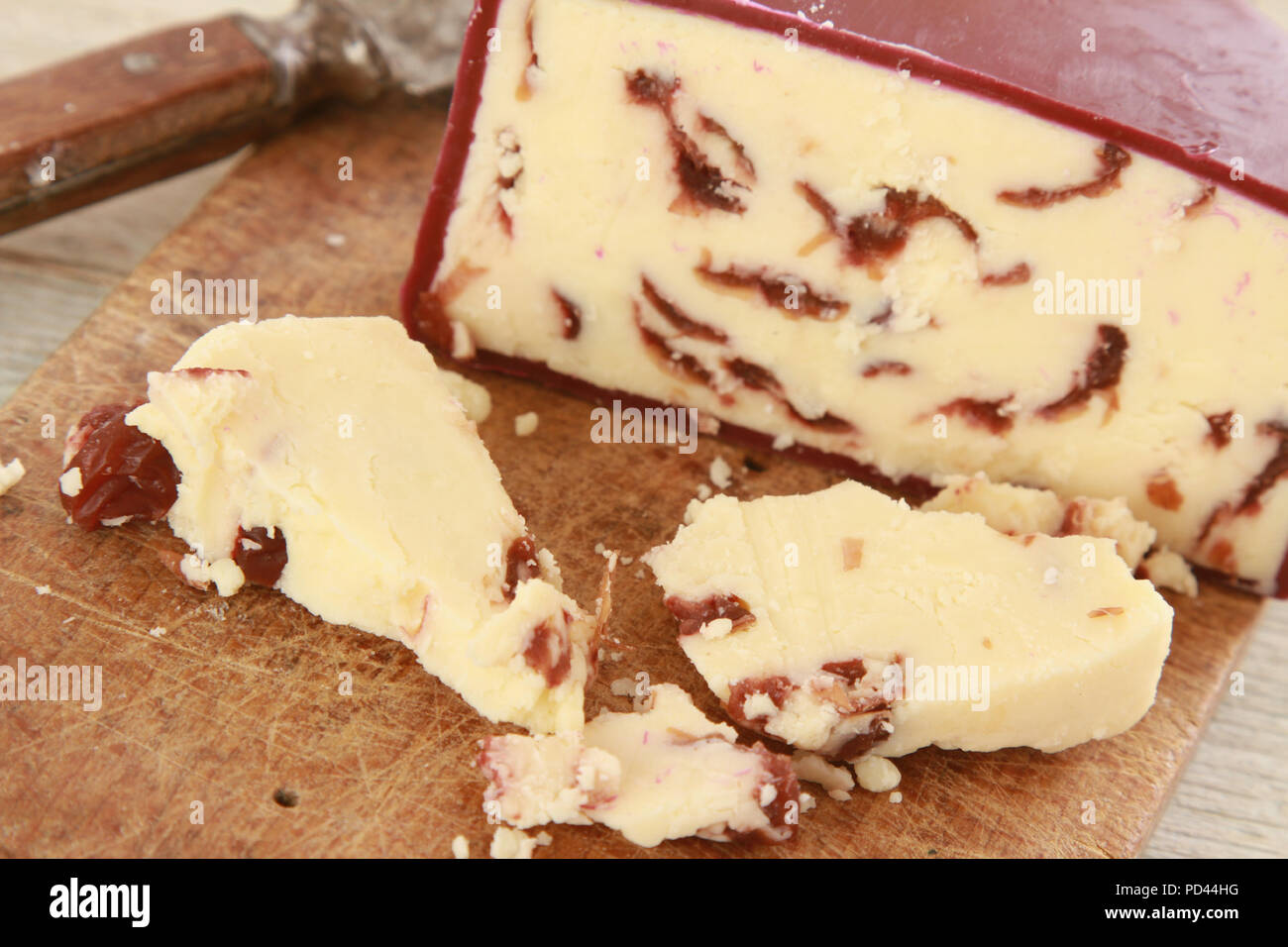 traditional wensleydale cheese Stock Photo - Alamy