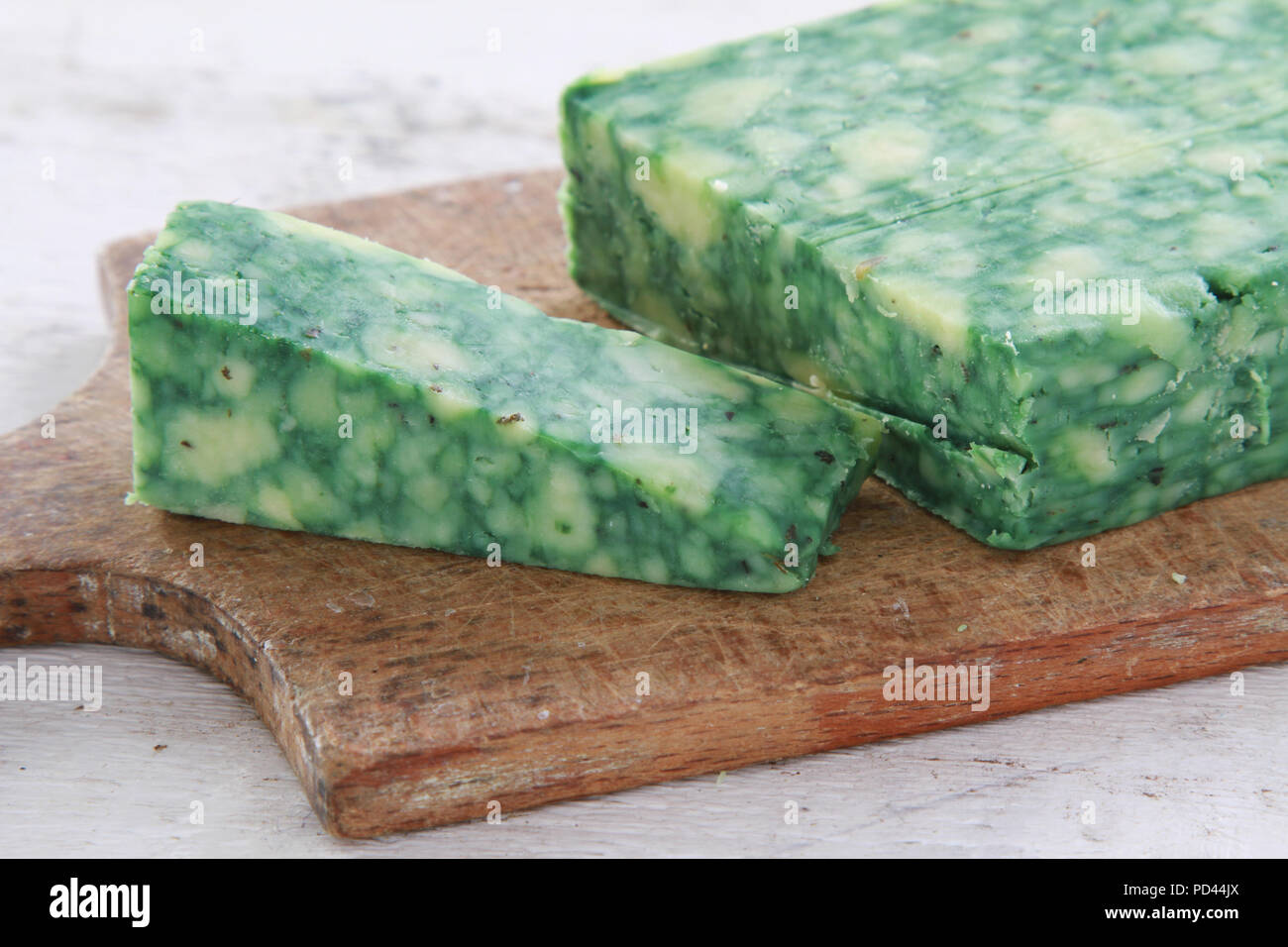 sage derby cheese Stock Photo - Alamy
