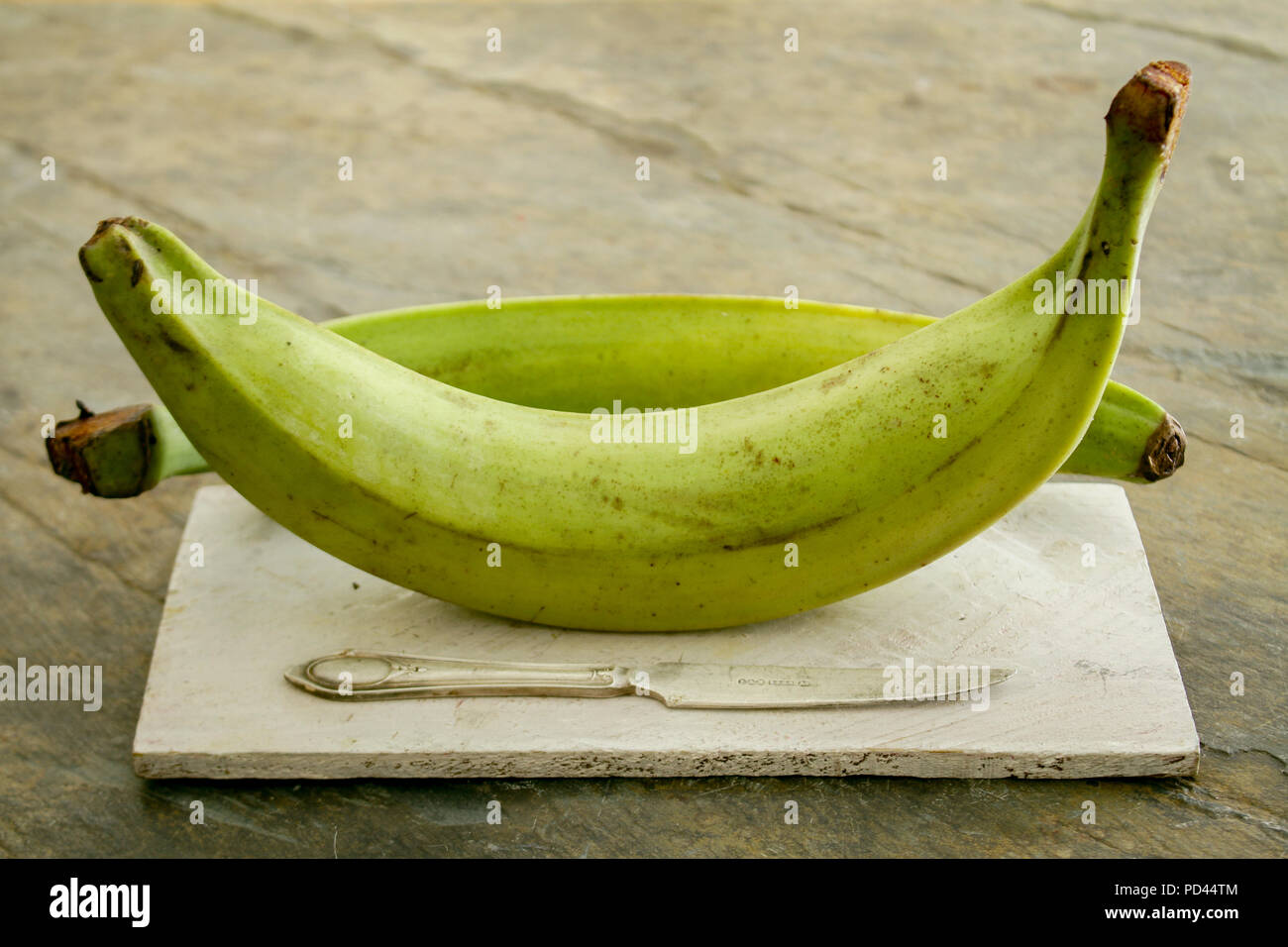 preparing plantain fruit Stock Photo - Alamy