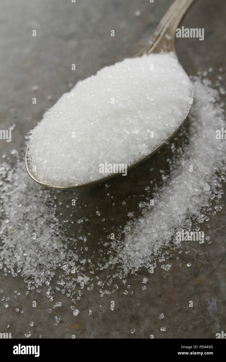 granulated refined white sugar Stock Photo - Alamy