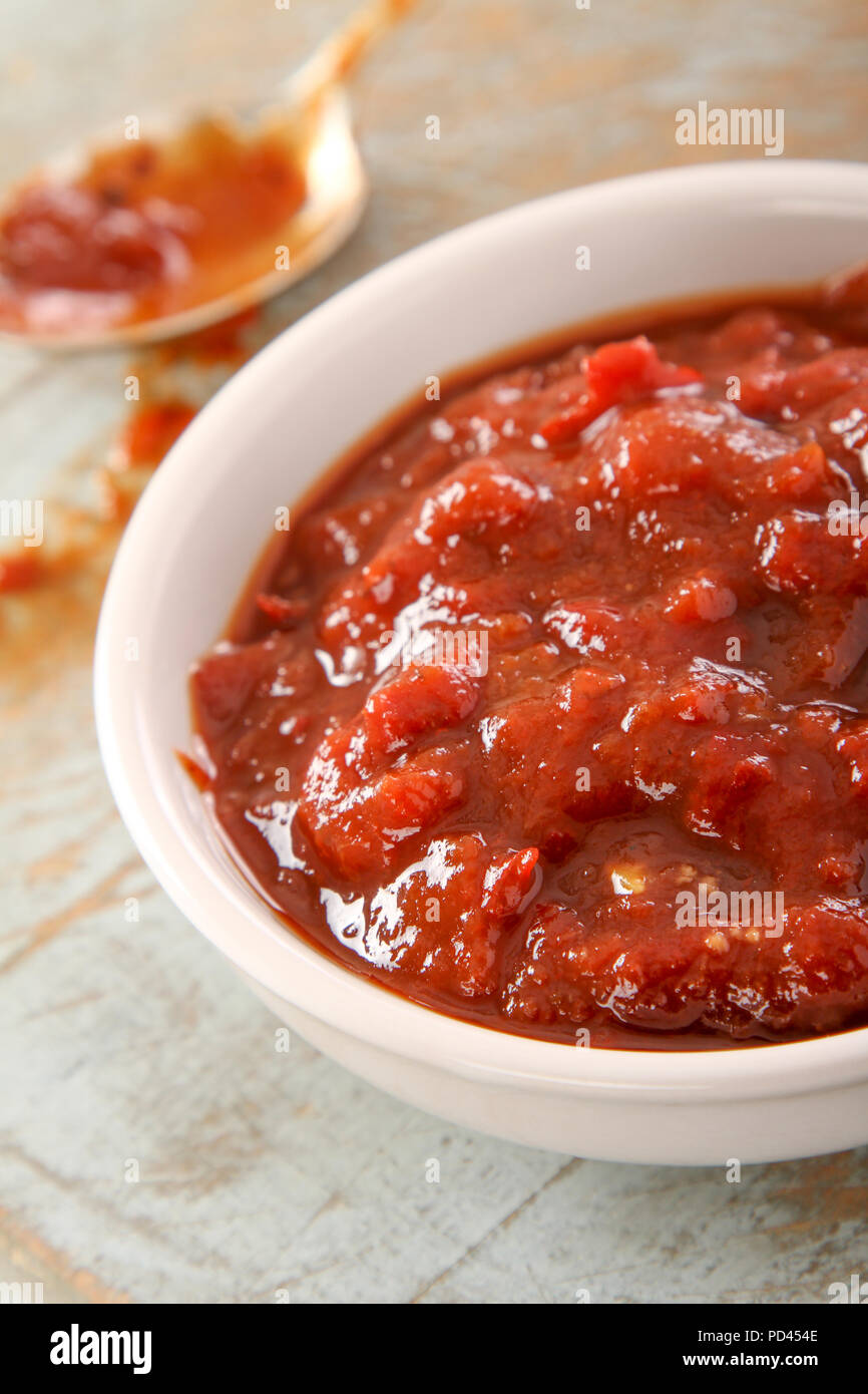 chutney pickle relish in dish Stock Photo - Alamy