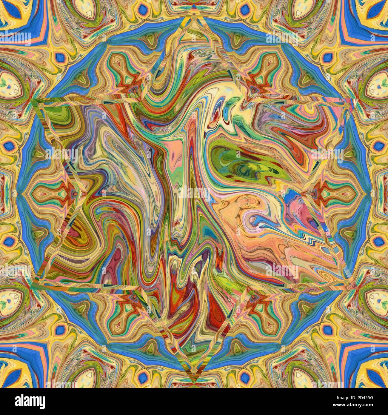 Fractal surreal art. Psychedelic fantasy artwork. Graphic painting ...