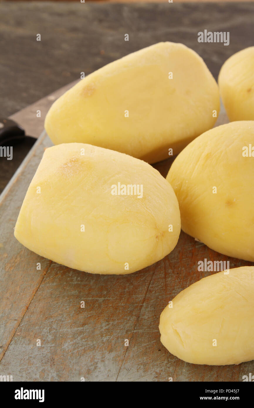 preparing fresh potatoes Stock Photo - Alamy