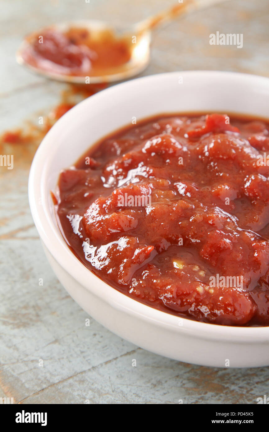 chutney pickle relish in dish Stock Photo - Alamy