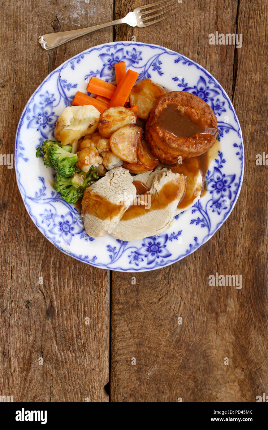 plated chicken main meal Stock Photo - Alamy