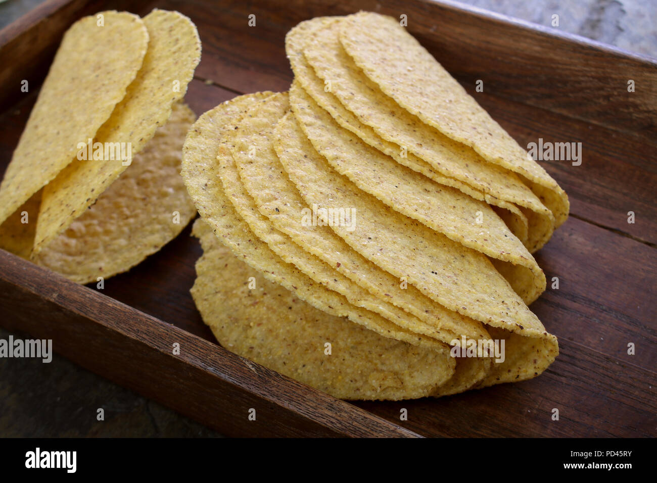 taco shells empty Stock Photo - Alamy