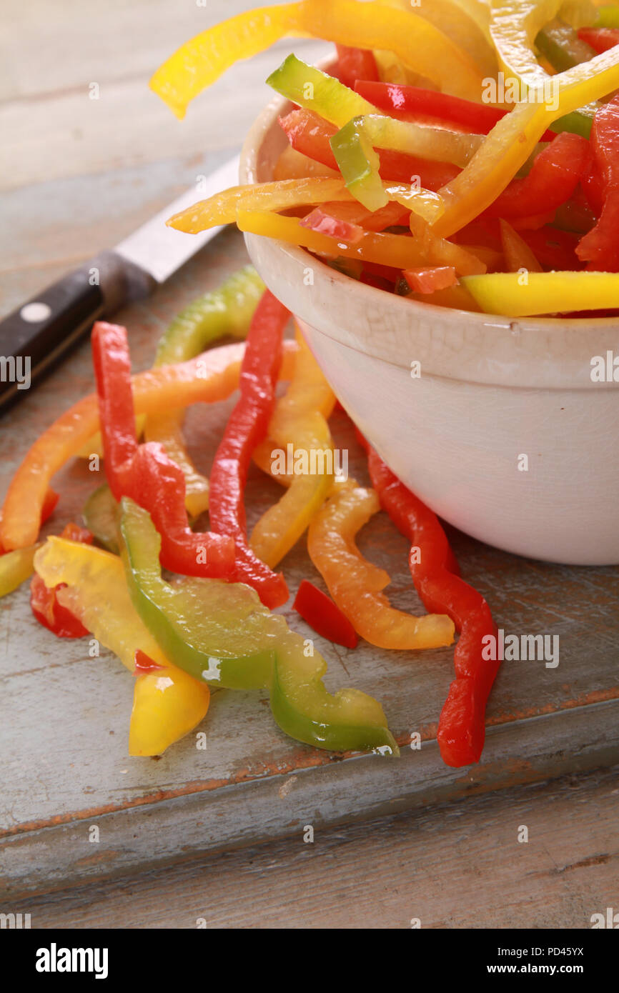 Julienne capsicum peppers hi-res stock photography and images - Alamy