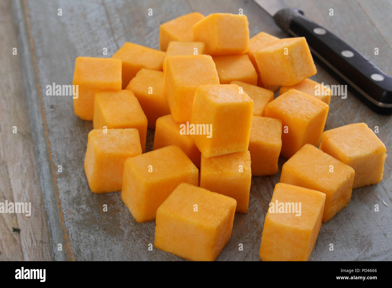 preparing fresh butternut Stock Photo - Alamy