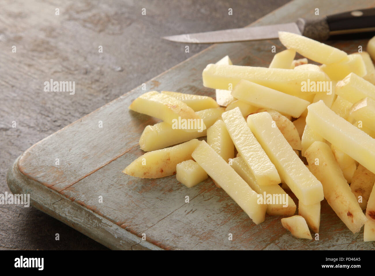 Chipping potatoes hi-res stock photography and images - Alamy