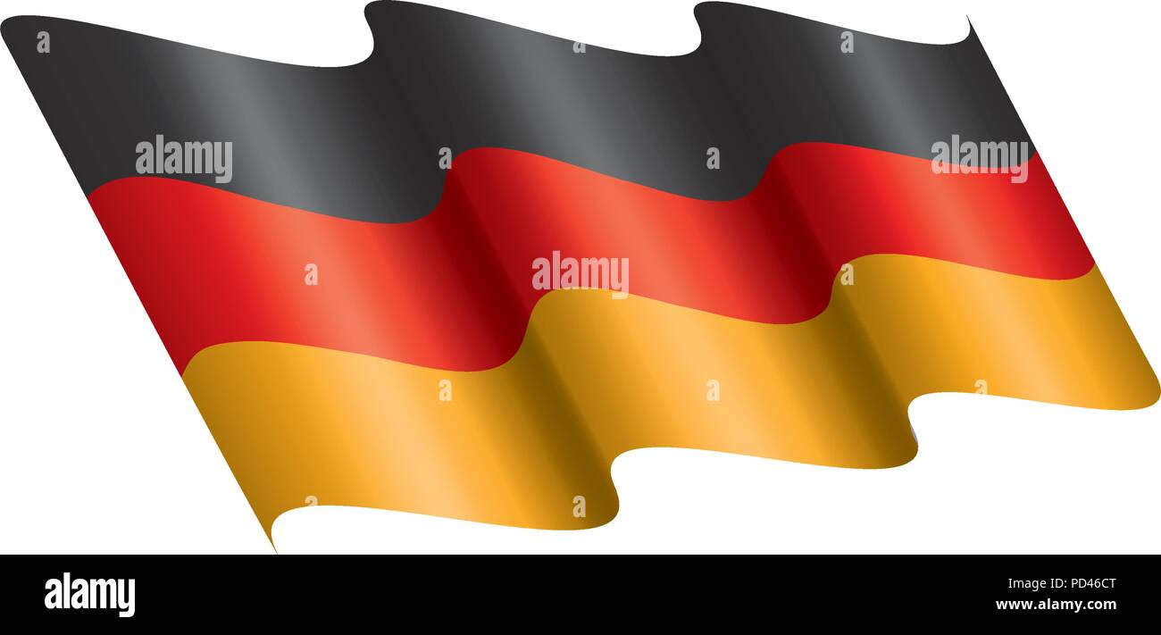 Flag germany flag waving Stock Vector Images - Alamy