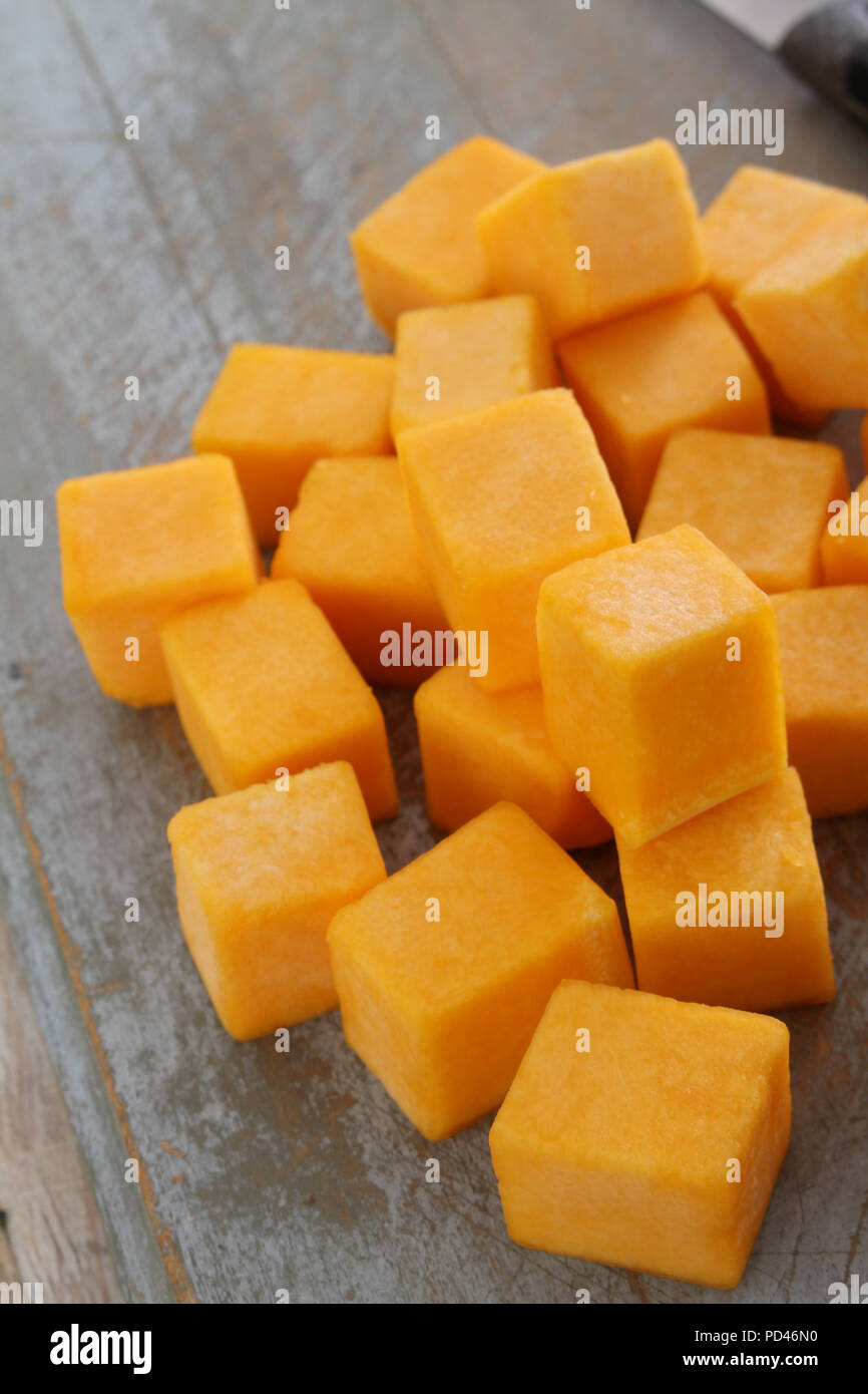 preparing fresh butternut Stock Photo - Alamy