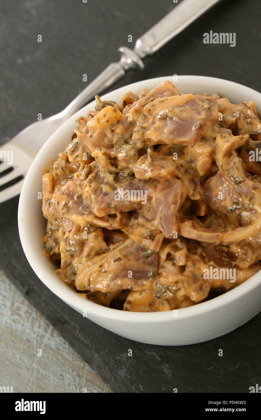 sandwich filling in dish Stock Photo - Alamy